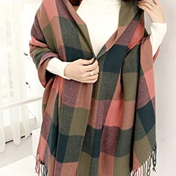 scarfs | Accessories | Nwt Womens Long Shawl Winter Warm Lattice Scarf ...